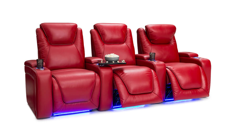 Multifunctional Electric Genuine Leather Home Theatre Seating #166 by # ...